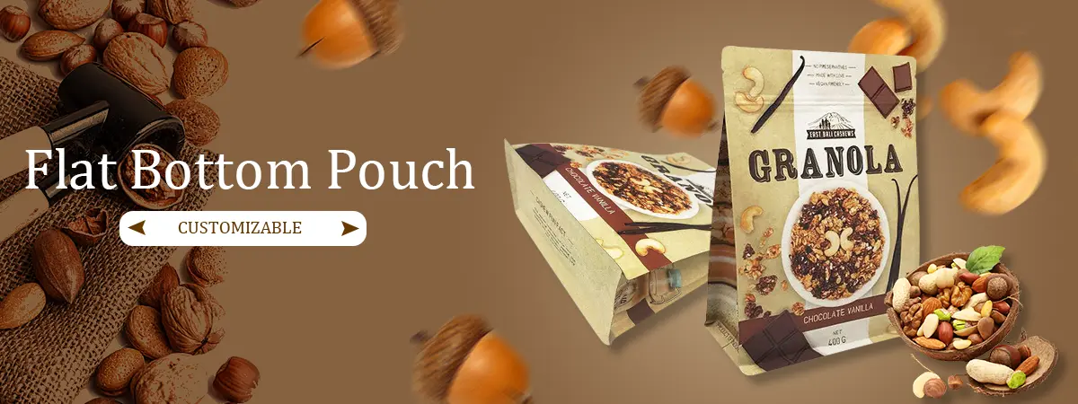 Flat Bottom Pouches | Bottom Gusset Bags | KaleadPack